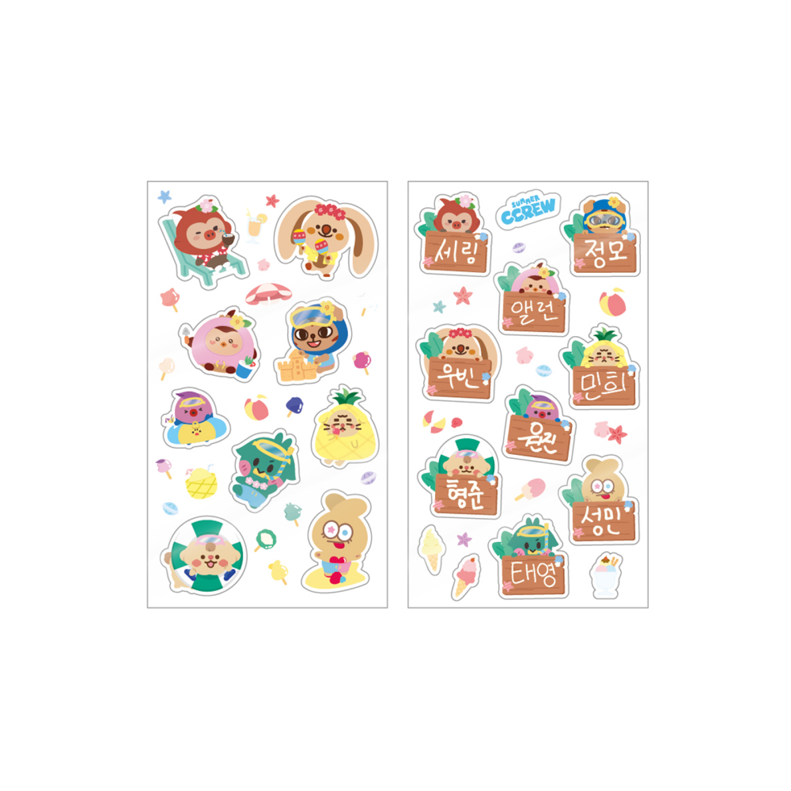 CRAVITY [SUMMER CCREW] CCREW Sticker Set – KPOP2U_Unnie