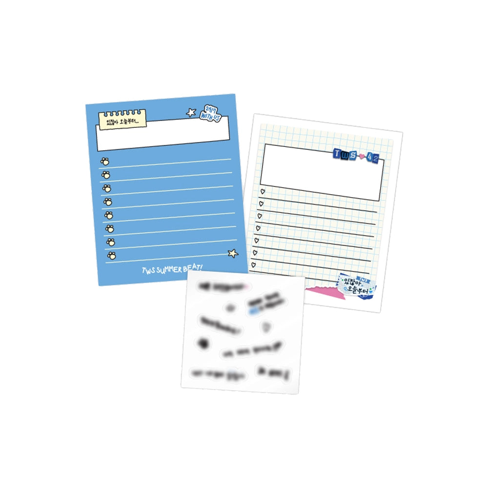 TWS [Comeback Showcase: 있잖아 오늘부터 Pop Up] Memo Pad Set – KPOP2U_Unnie