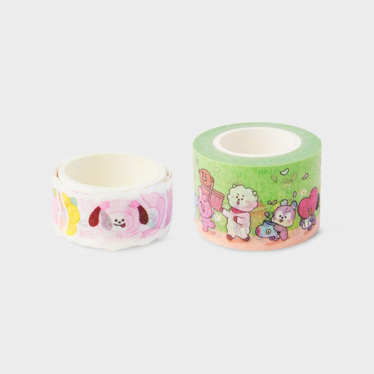 BT21 [Spring Days Cherry Blossom] Masking Tape Set – KPOP2U_Unnie